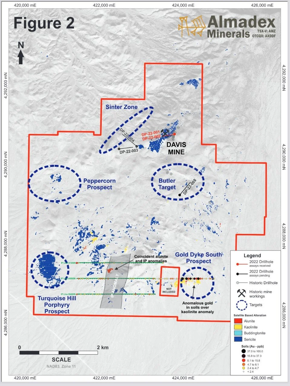 Davis / Paradise Valley — Almadex Minerals Ltd.