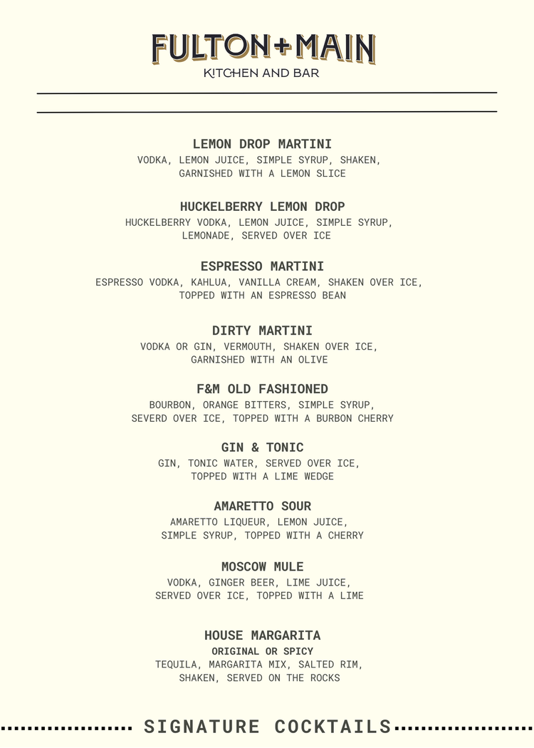 Drink — Fulton & main