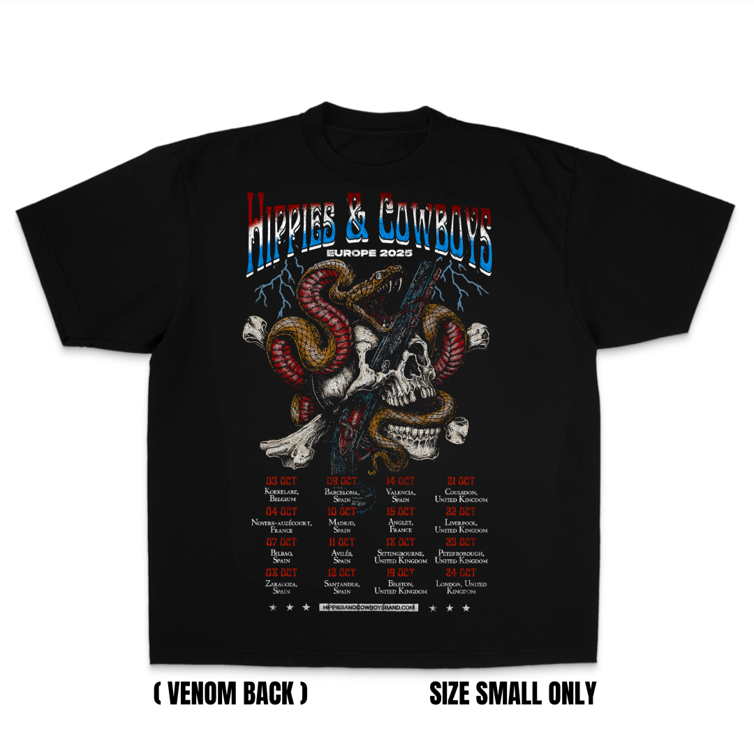 FREE EU/UK 2025 TOUR T-SHIRT — Hippies & Cowboys