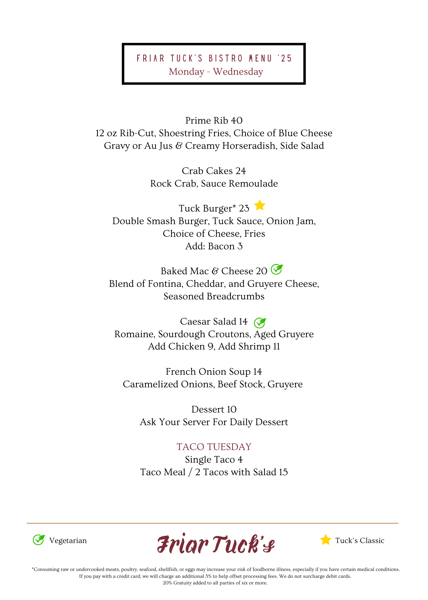 Friar Tuck's restaurant & Bar —Raise Your Spirits at Friar Tuck's ...