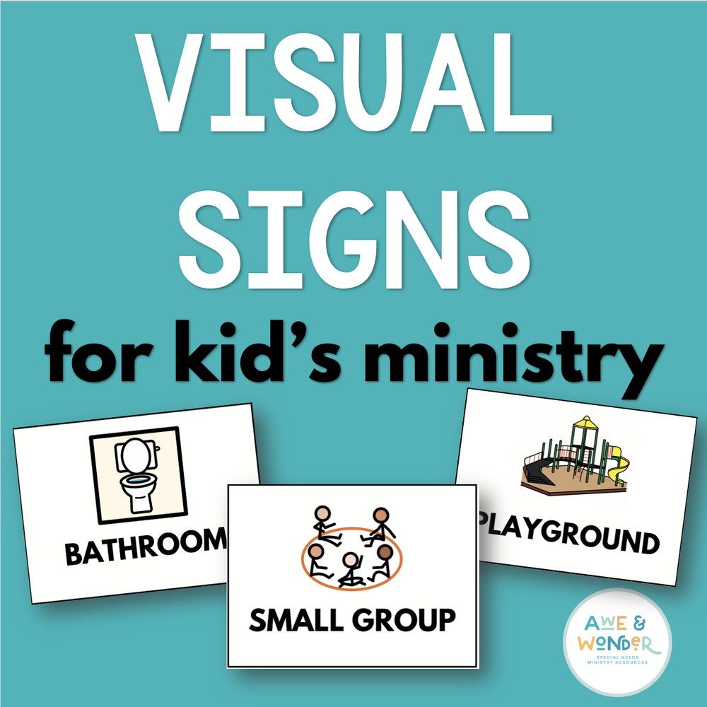 Children's Ministry Visual Schedule — Awe & Wonder | Special Needs ...