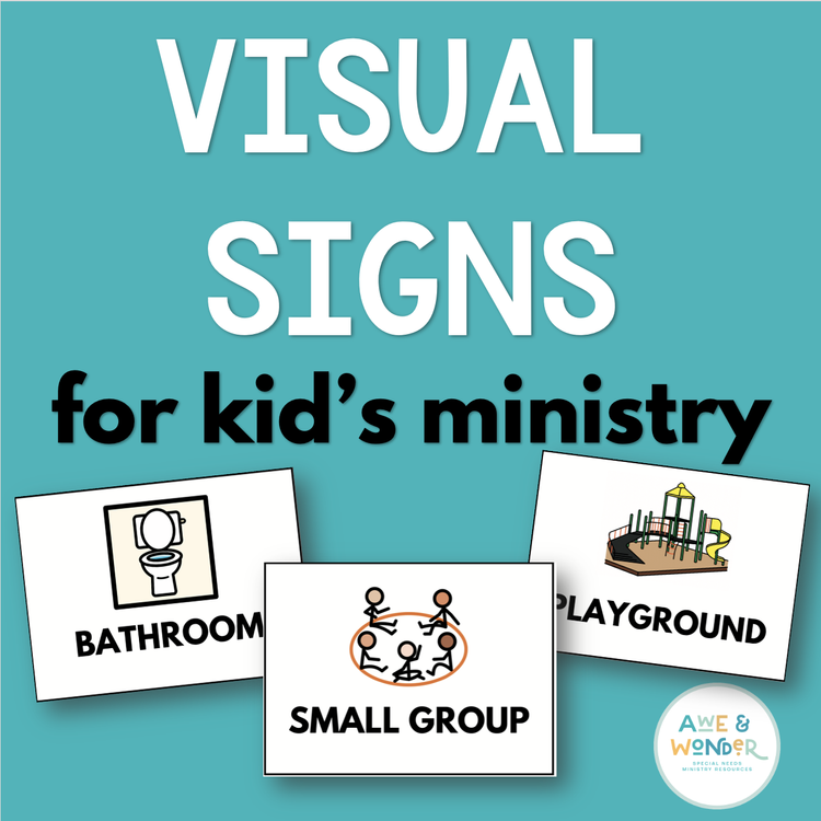 Children's Ministry Visual Schedule — Awe & Wonder | Special Needs ...