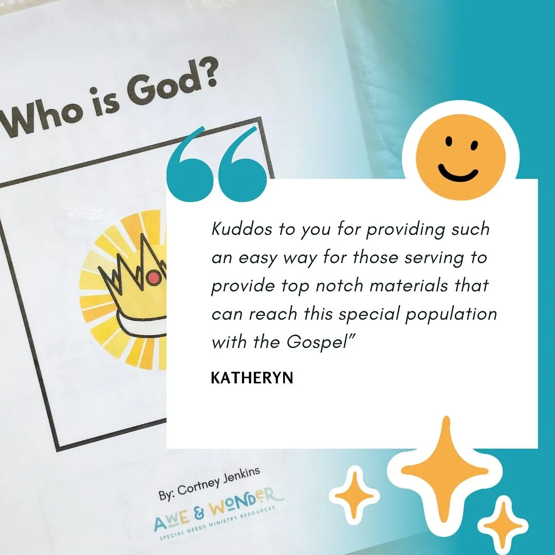 Free Resource: Teaching Theology in Special Needs Ministry — Awe ...