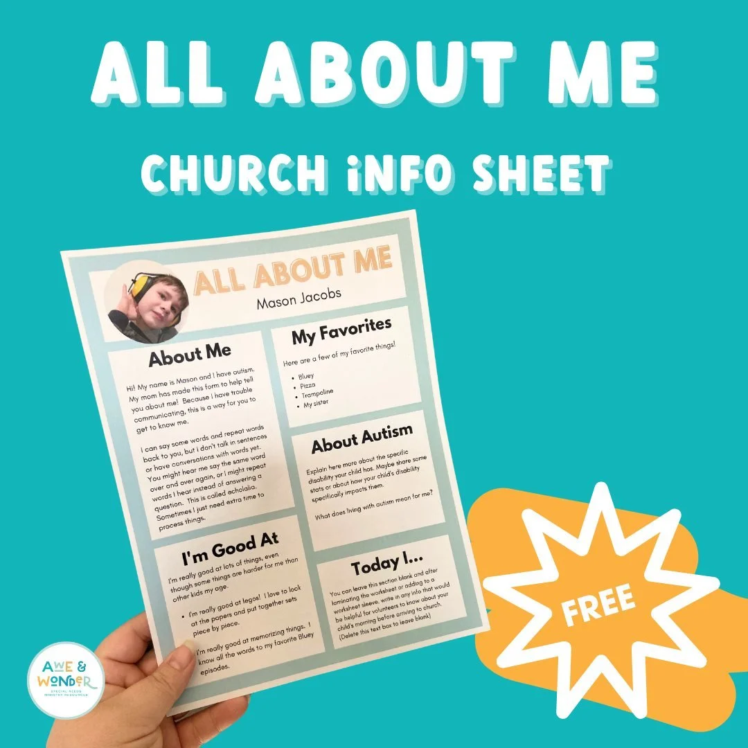 Going to Church Social Story Set — Awe & Wonder | Special Needs ...