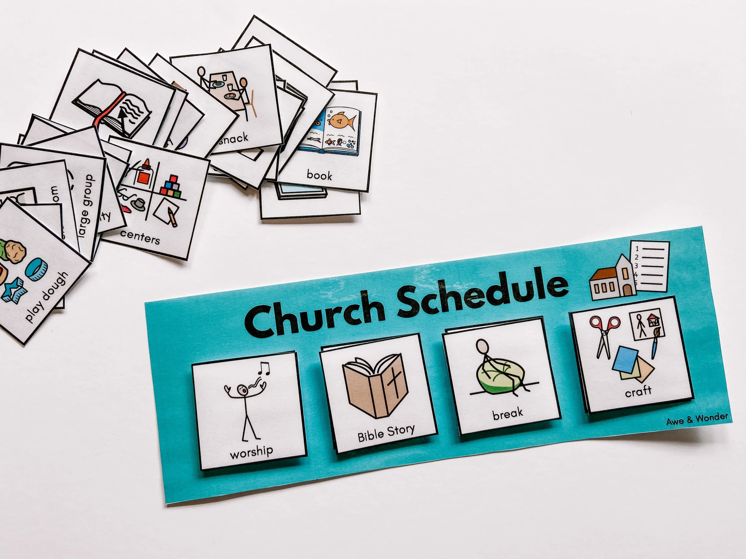 Children's Ministry Visual Schedule — Awe & Wonder | Special Needs ...