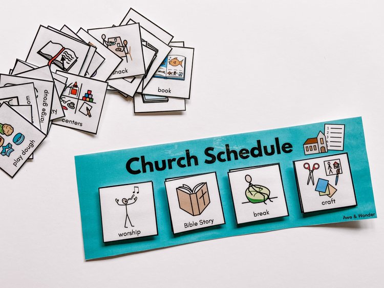 Children's Ministry Visual Schedule — Awe & Wonder | Special Needs ...