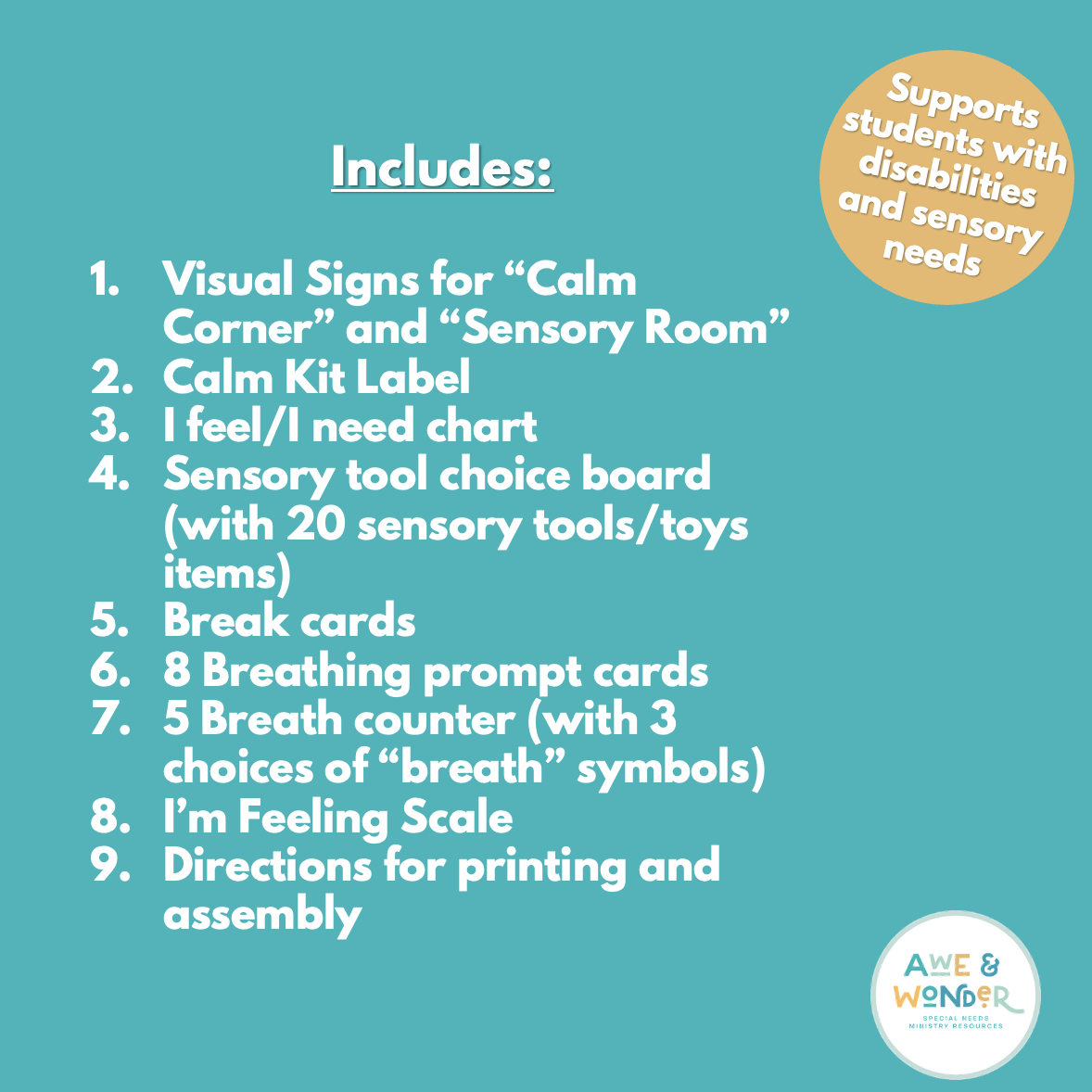 Children's Ministry Visual Schedule — Awe & Wonder | Special Needs ...