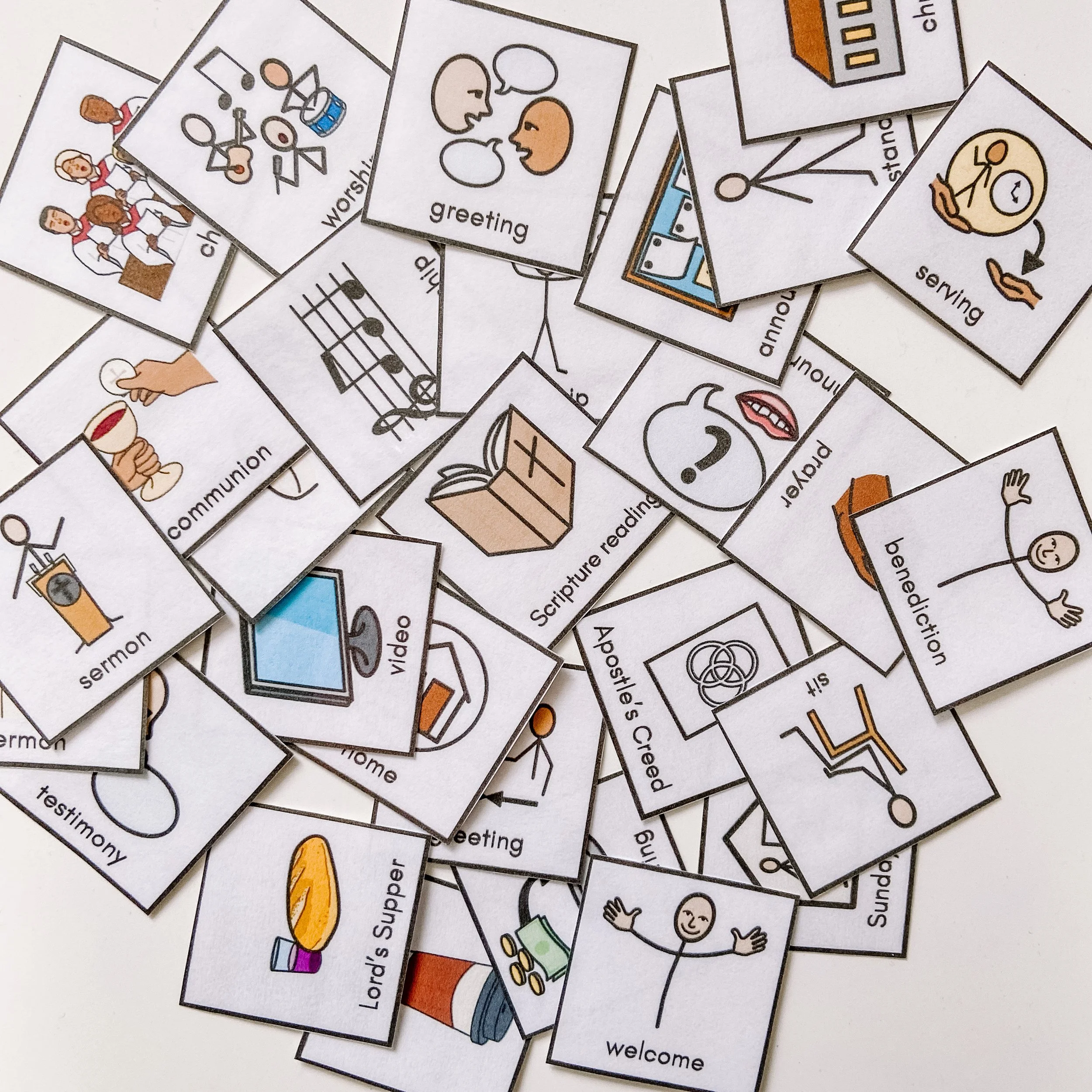 Church Visual Schedules — Awe & Wonder | Special Needs Ministry Resources