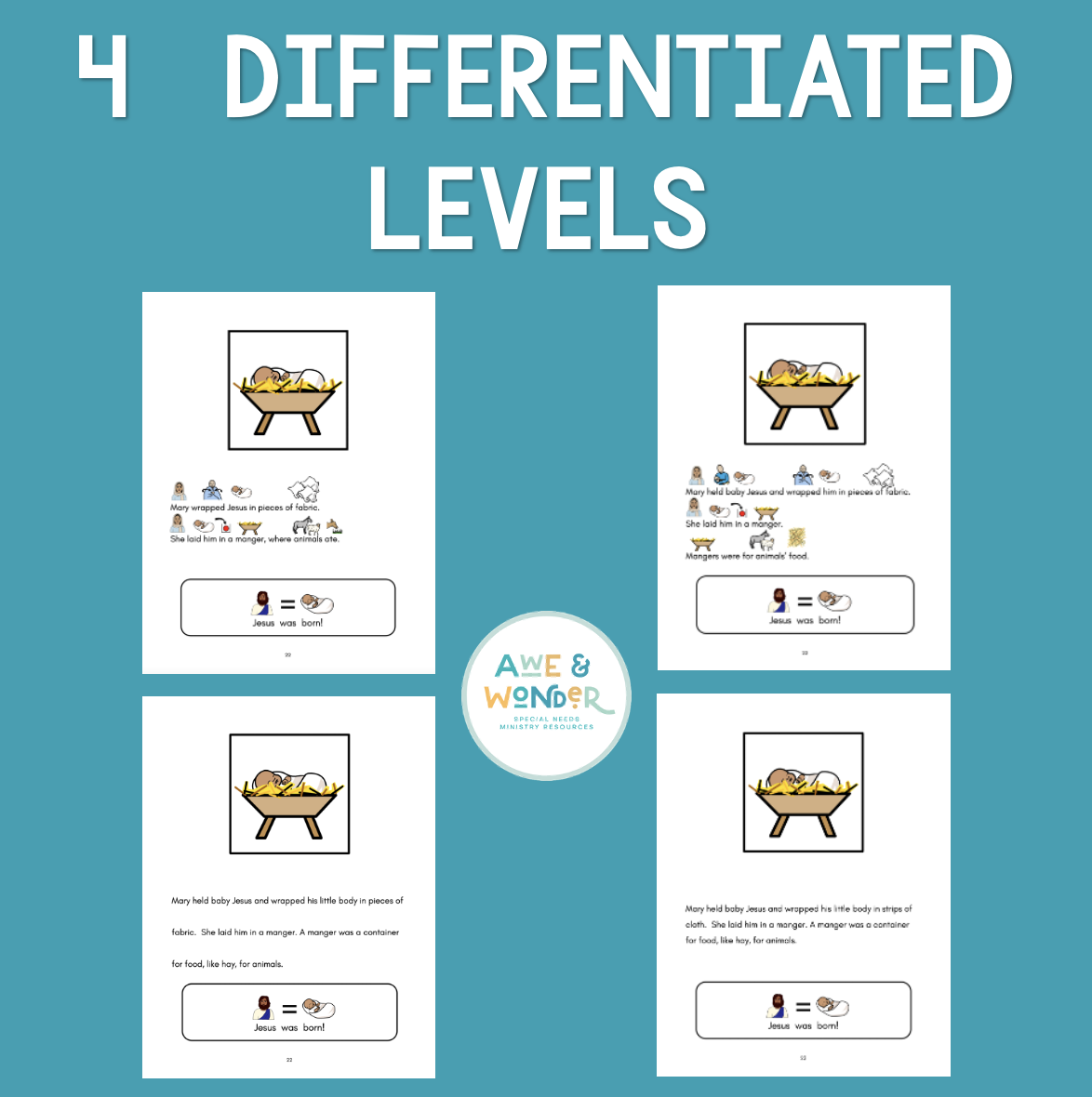 Going to Church Social Story Set — Awe & Wonder | Special Needs ...