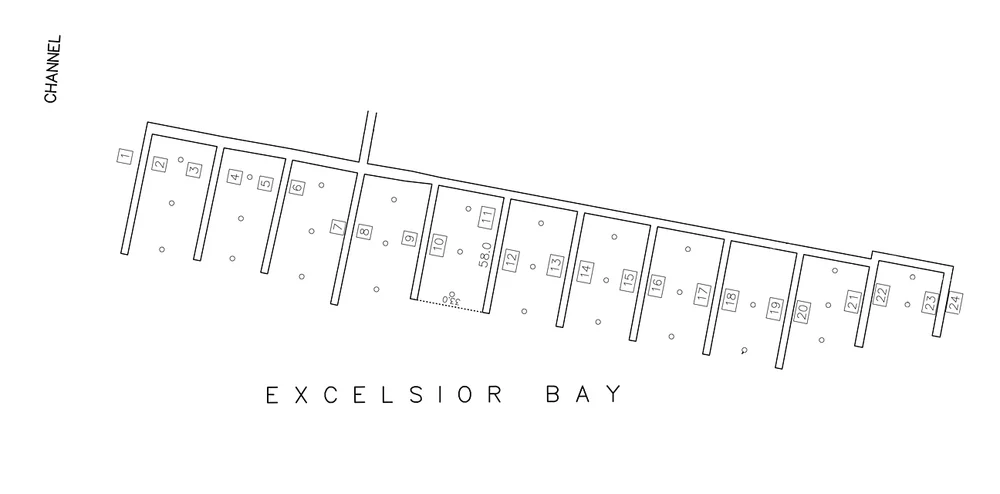 Excelsior Bay Dock Map — Minnetonka Marina