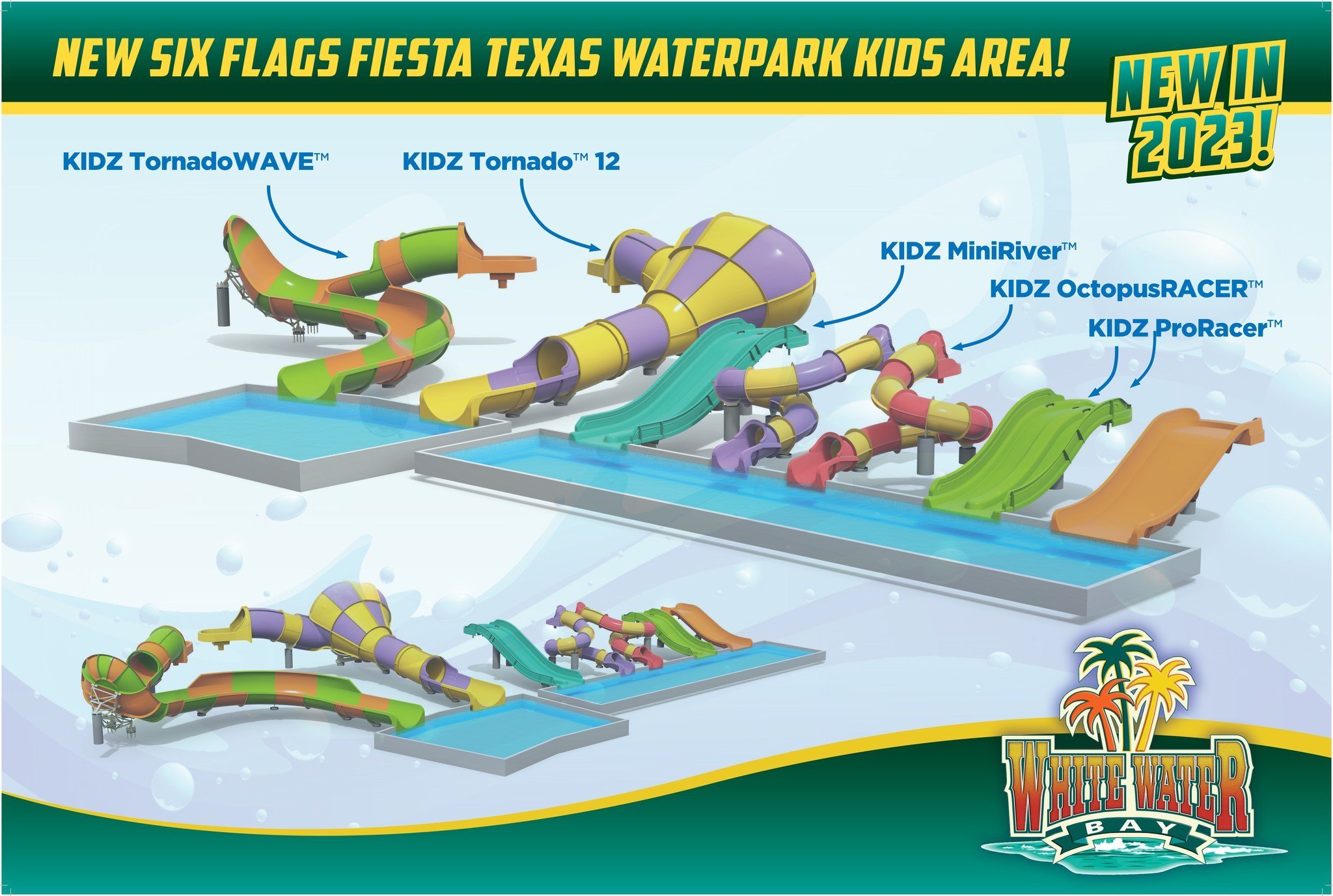 First-of-its-Kind Family Racing Coaster, New Water Park Kids Area ...