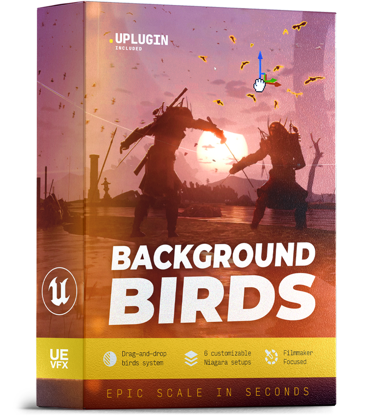 Background Birds - Drag and Drop Niagara System for Unreal Engine 5 — Unreal For VFX