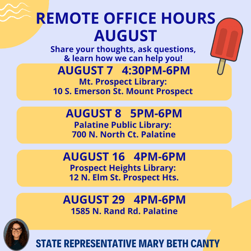 Upcoming Events — State Rep. Mary Beth Canty