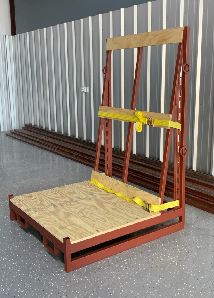 4 ' L Frame Window Transport Rack — Sparkster Welding Fabrication & Design