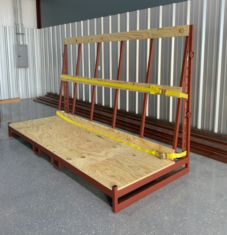 4 ' L Frame Window Transport Rack — Sparkster Welding Fabrication & Design