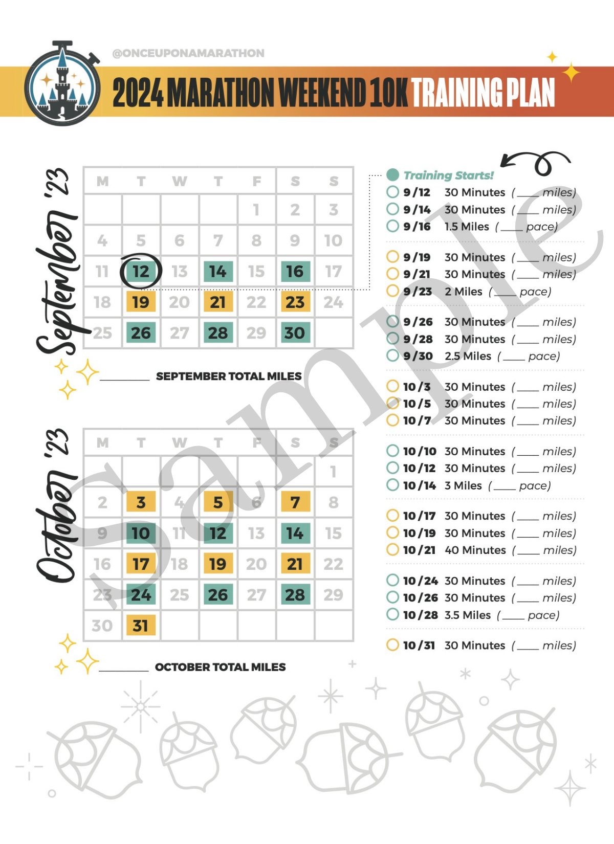 Training Plans — Once Upon A Marathon