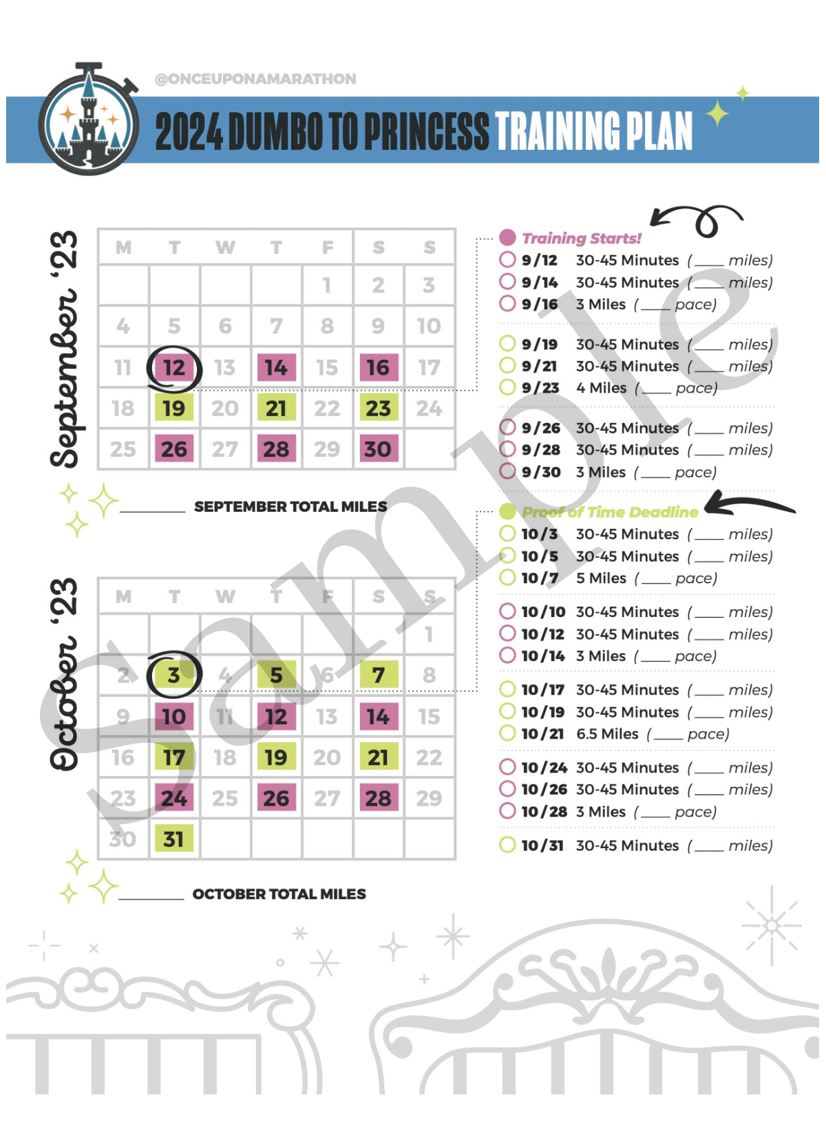 Training Plans — Once Upon A Marathon