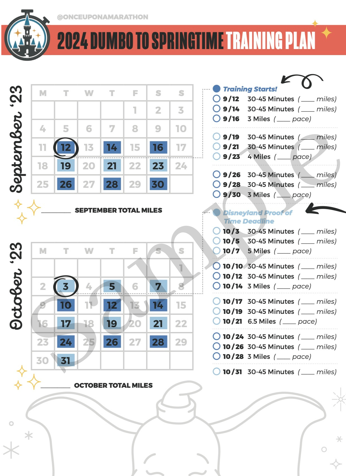 Training Plans — Once Upon A Marathon