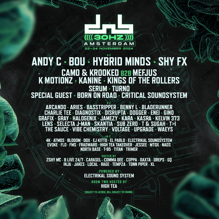 DnB Allstars Amsterdam 30HZ Weekender - 22-24 November 2024 — DnB Allstars