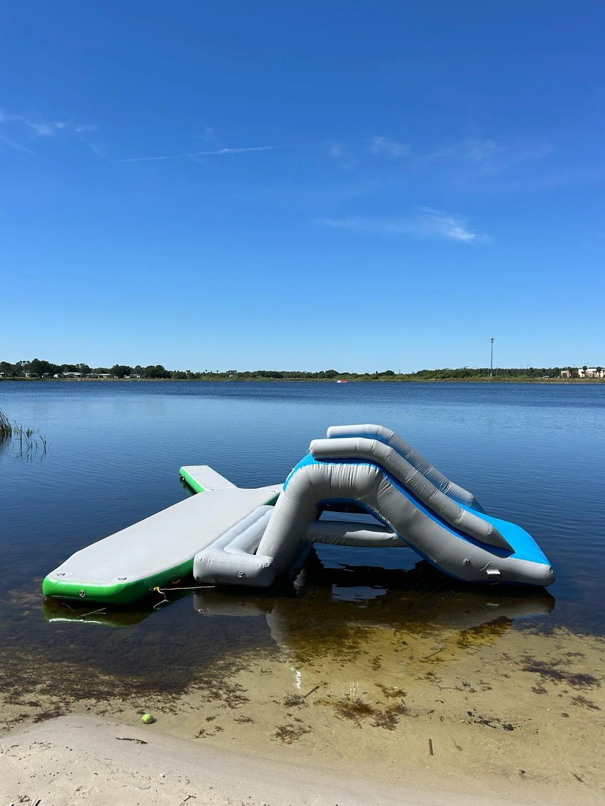Inflatable U Pontoon for Outboard Boats — AquaDeck USA