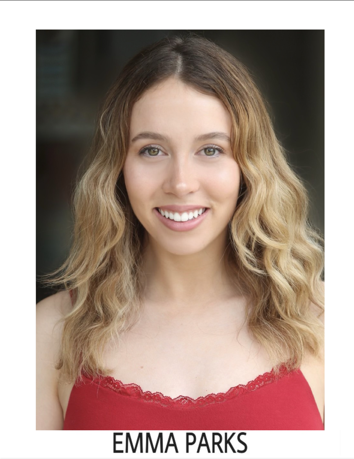 Resume, Headshot, & Reel — Emma Parks