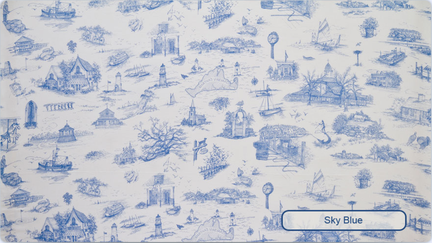 Cape Cod Toile Wallpaper — Joan Peters of Osterville