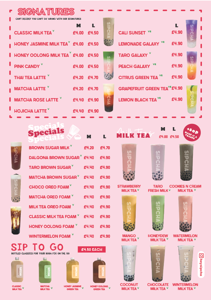 Menu — Hey SipCha!