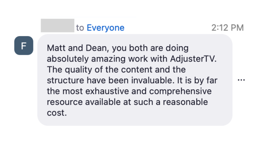 Add to Training Instance — AdjusterTV