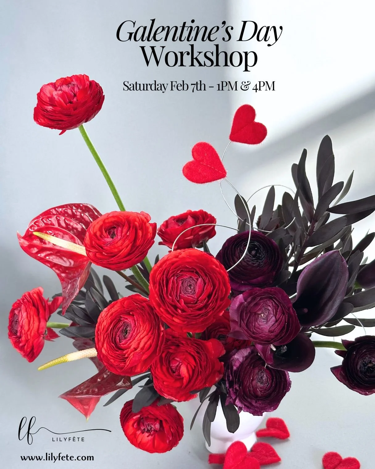 Galentine's Day Floral Design Workshop — Lilyfête Floral & Event Design
