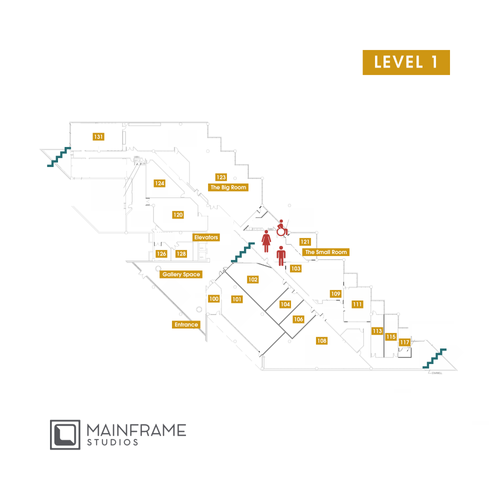 Building Maps — Mainframe Studios, Des Moines, IA