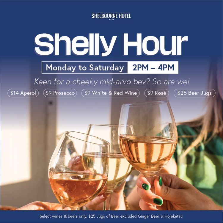 Happy Hour Sydney CBD | Shelly Hour 2–4pm | Shelbourne Hotel ...