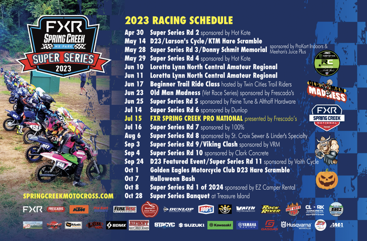 Spring Creek Motocross Park in Millville, MN Round 7 of the Pro ...