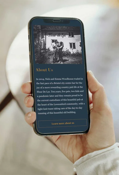 High-End Website Design for a Quintessential English Country Pub ...