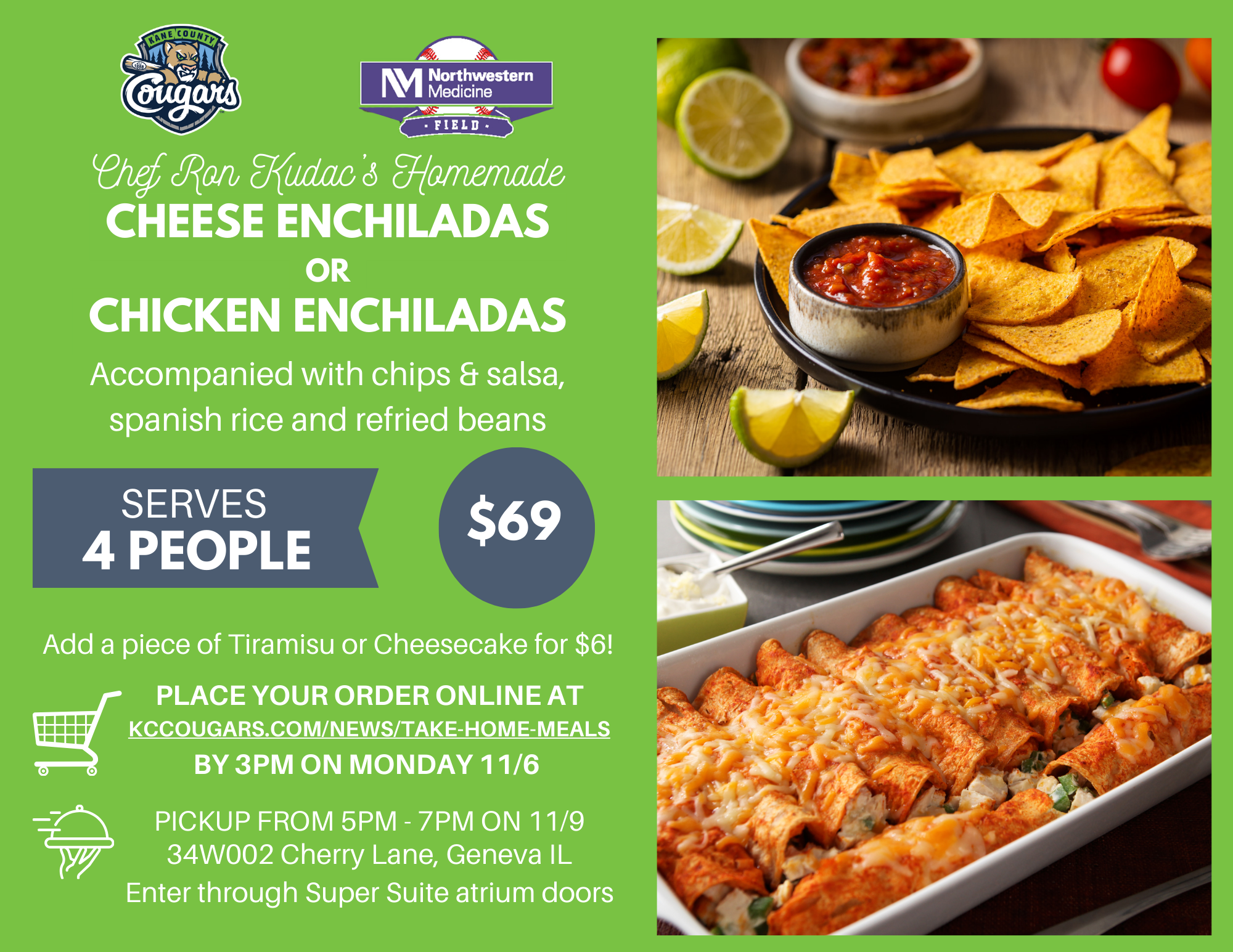 Our Next Take Home Meal Deal is here! — Kane County Cougars
