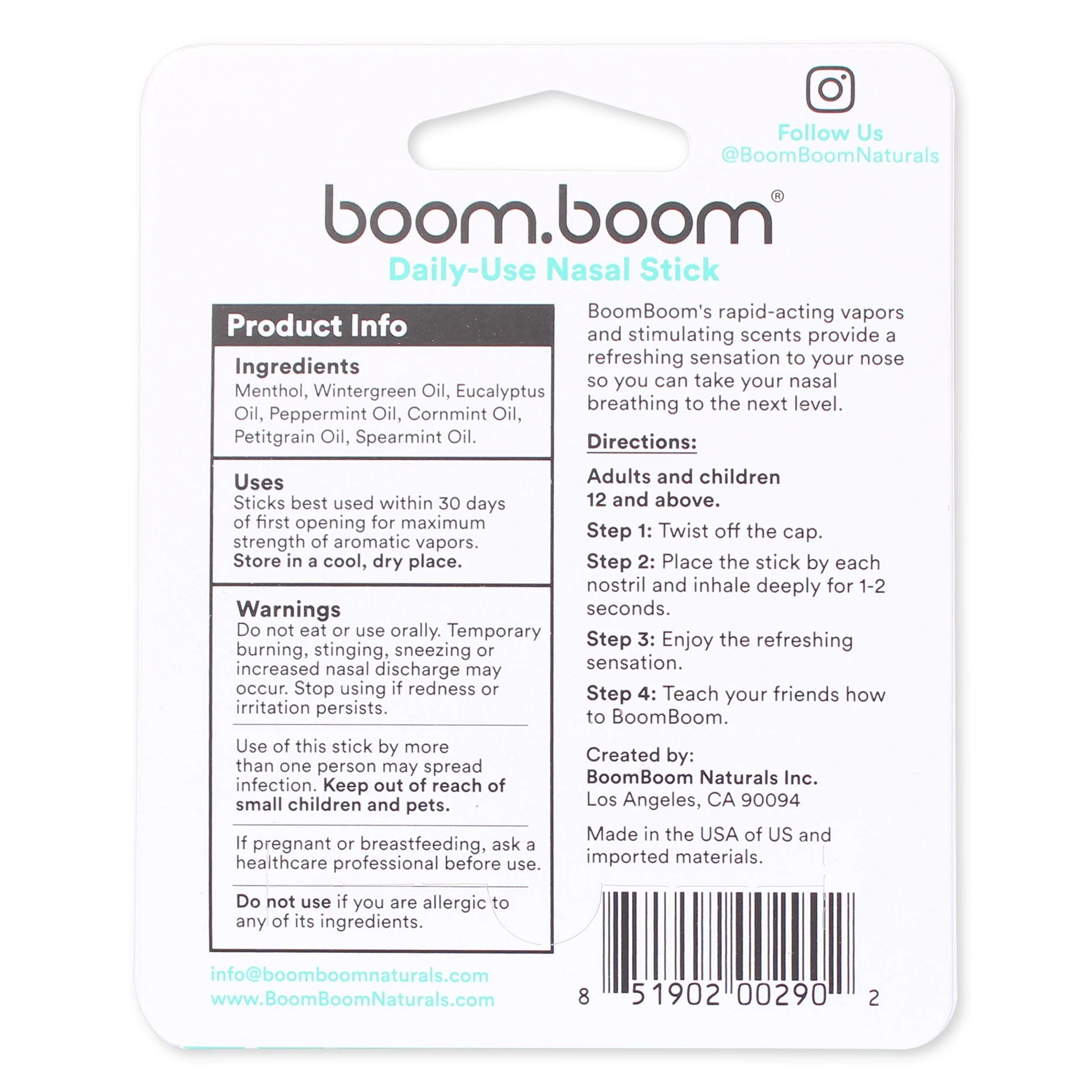 Nasal Boom Boom Stick — Brooklyn Myo