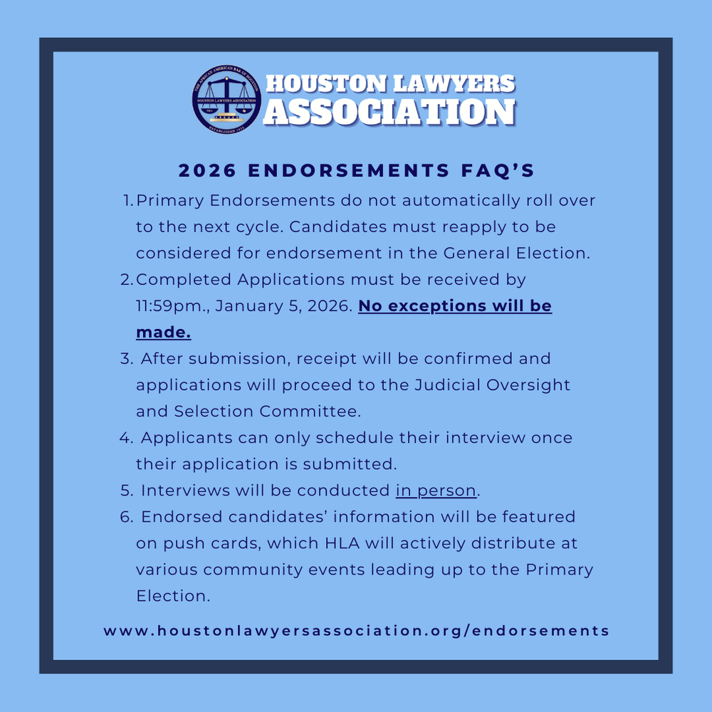 HLA 2026 Primary Election Endorsements