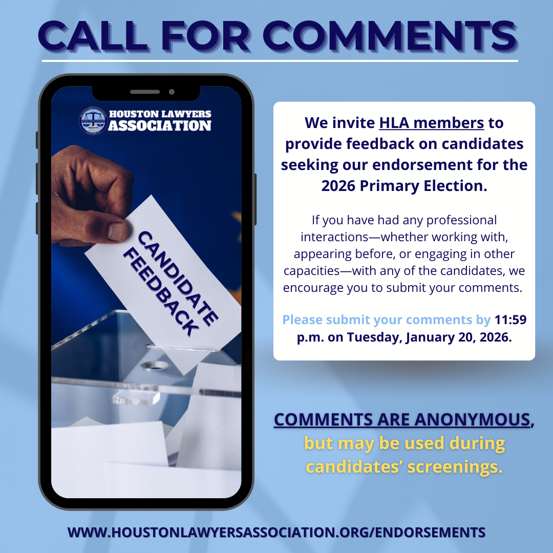 HLA 2026 Primary Election Endorsements