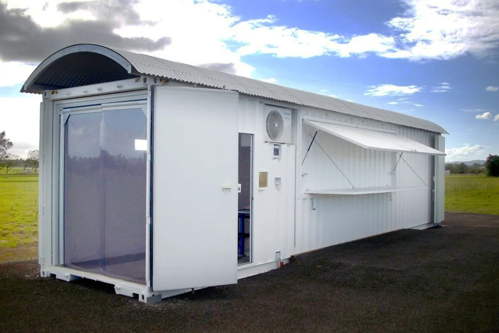 Earthed Shipping Container Workshop with Intrinsically Safe Features ...