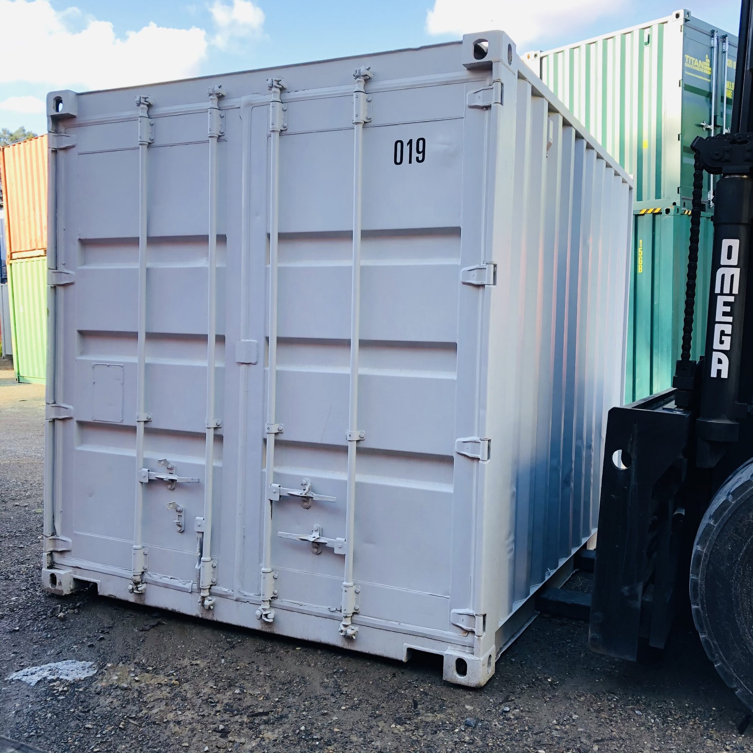 40ft NEW Container with Roller Door and Escape Hatch — Containers First