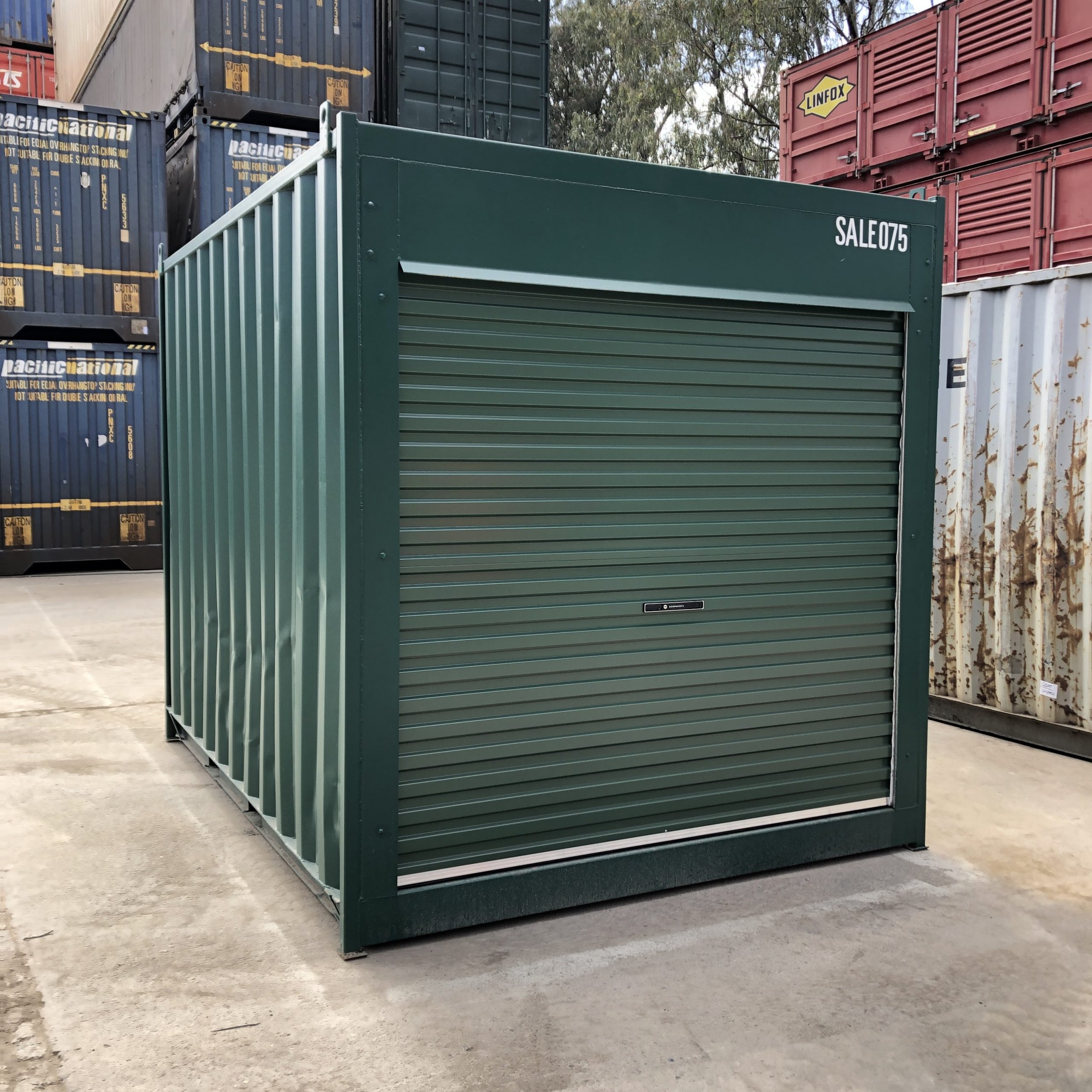 20ft Repainted Used Container with Roller Door — Containers First