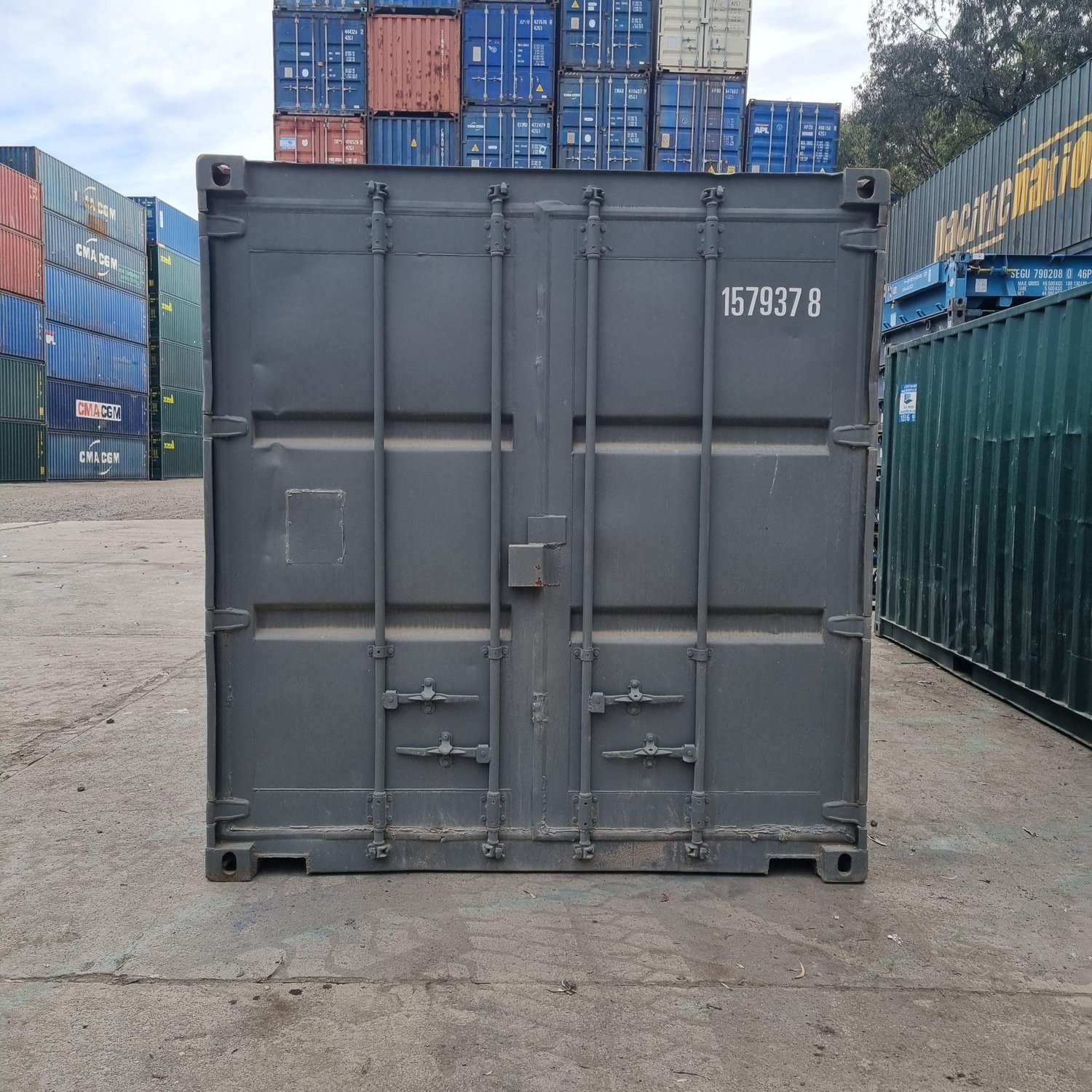 40ft High Cube 2nd Hand Container with Racking — Containers First
