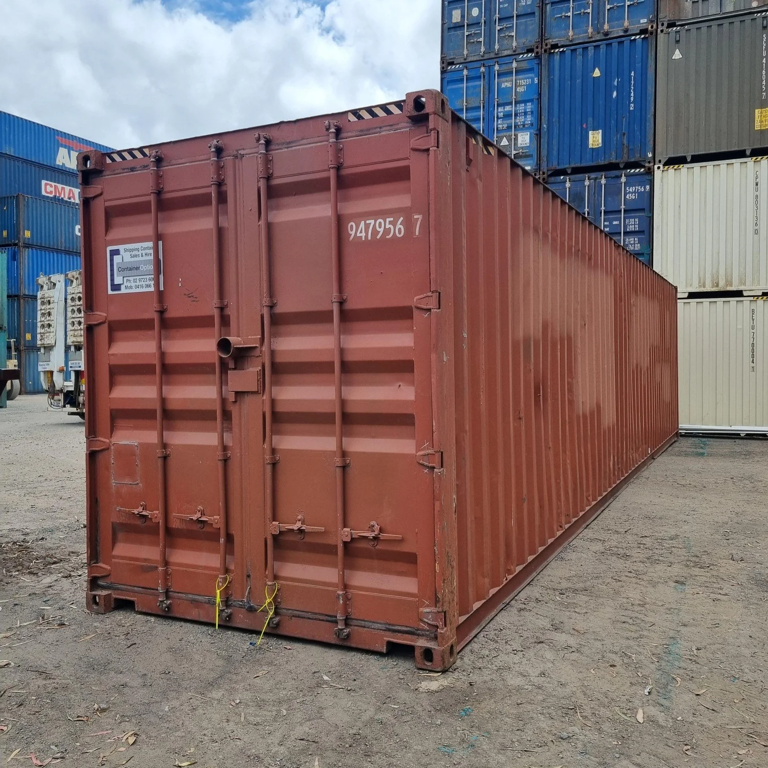 40ft HC Standard Used Container - Ex Hire — Containers First