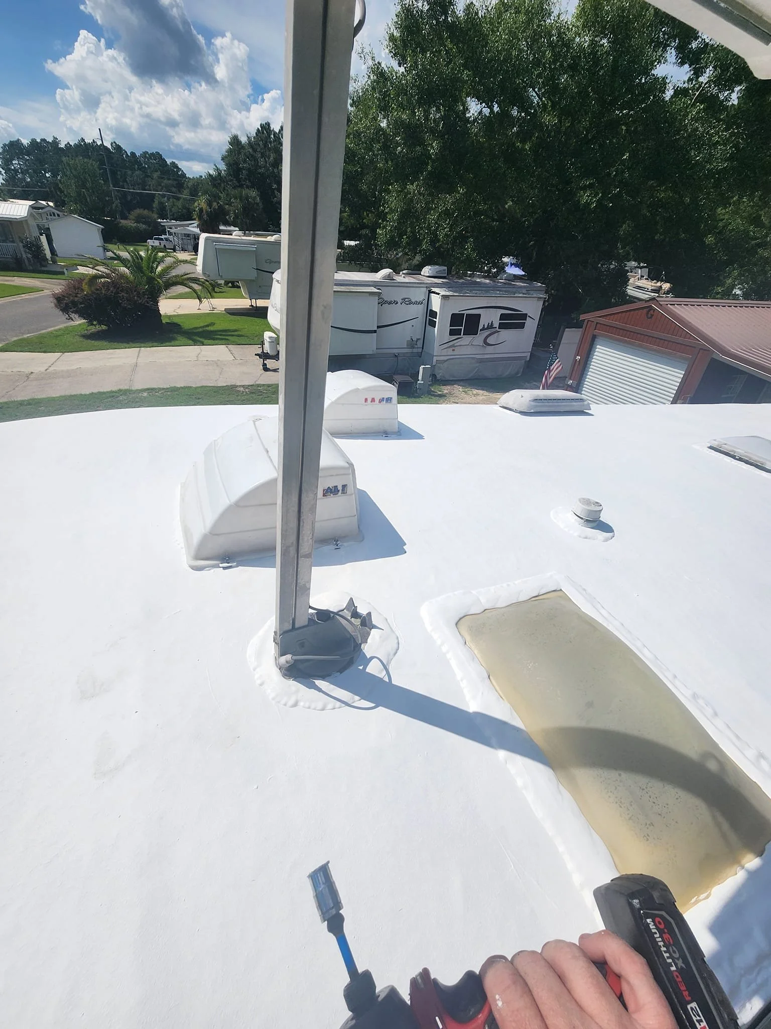 Roof Recoating — Island RV Repair