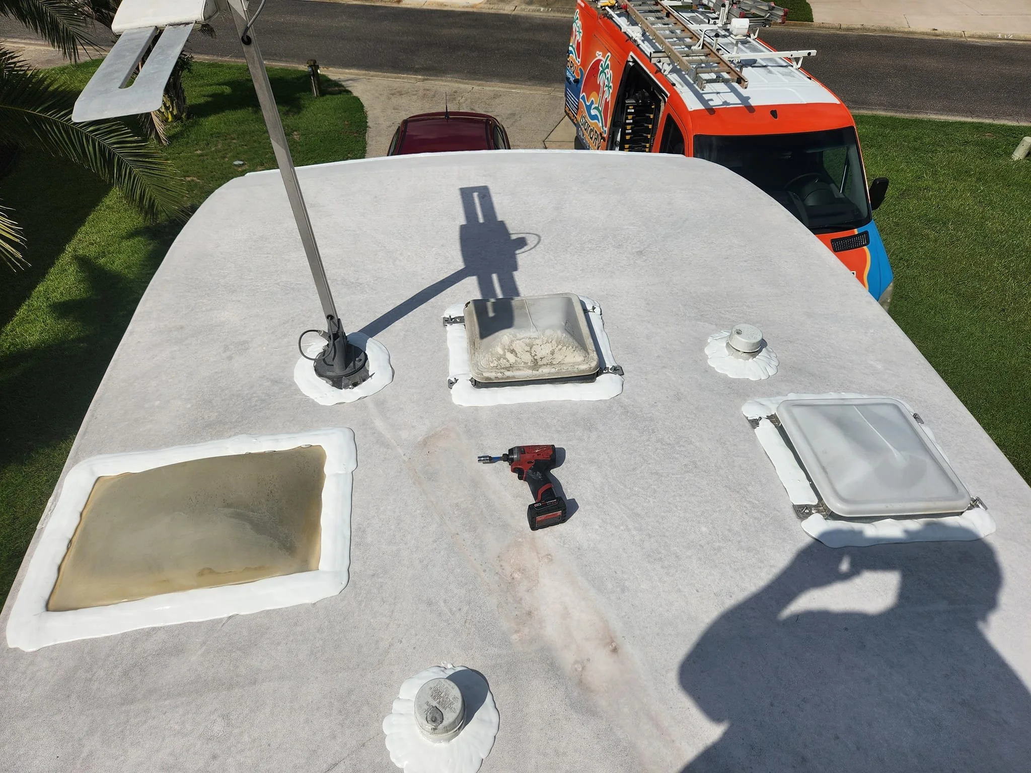 Roof Recoating — Island RV Repair