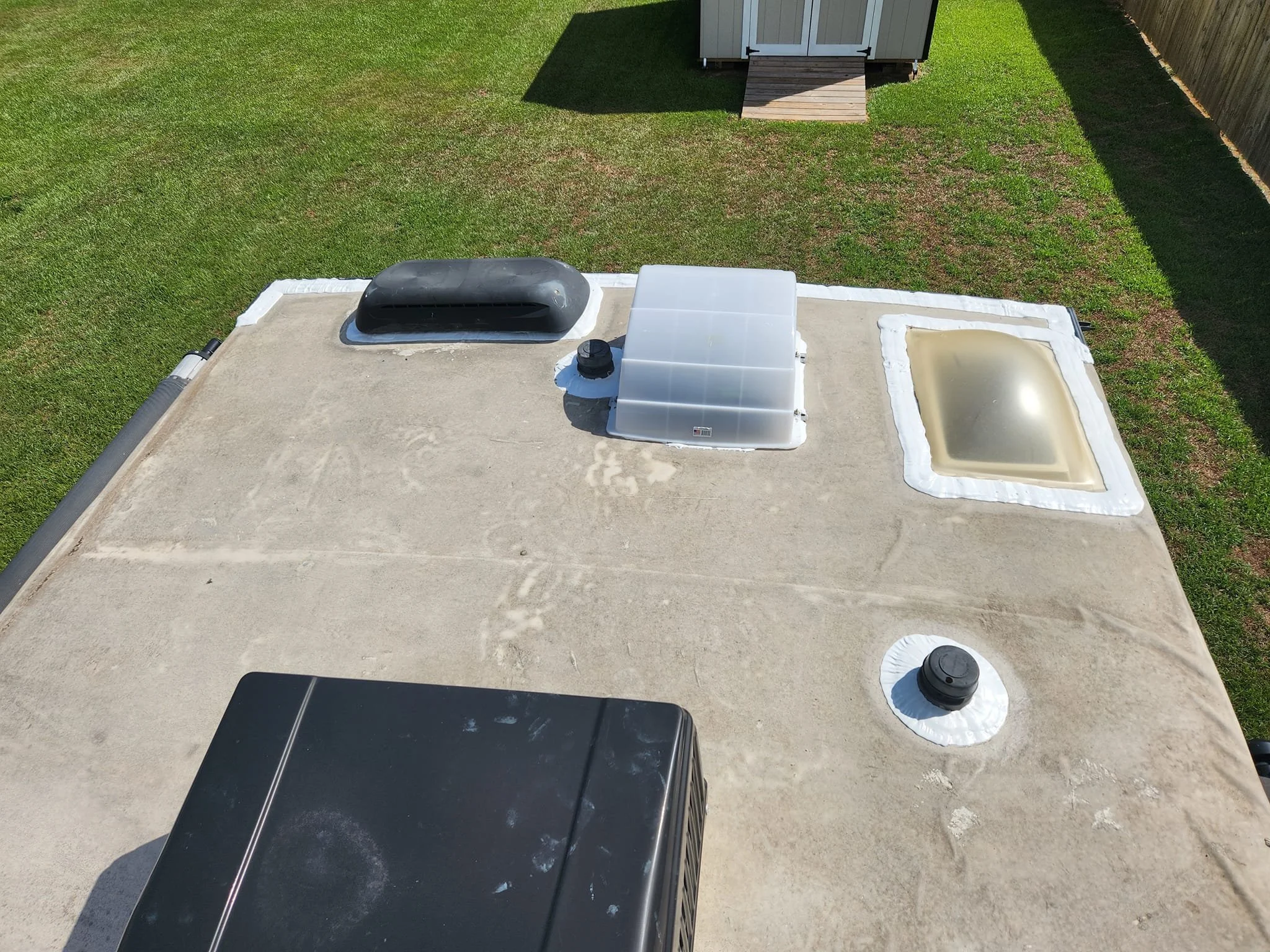 RV Roof Scrape and Reseal — Island RV Repair