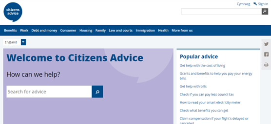 Services — Citizens Advice Kensington and Chelsea