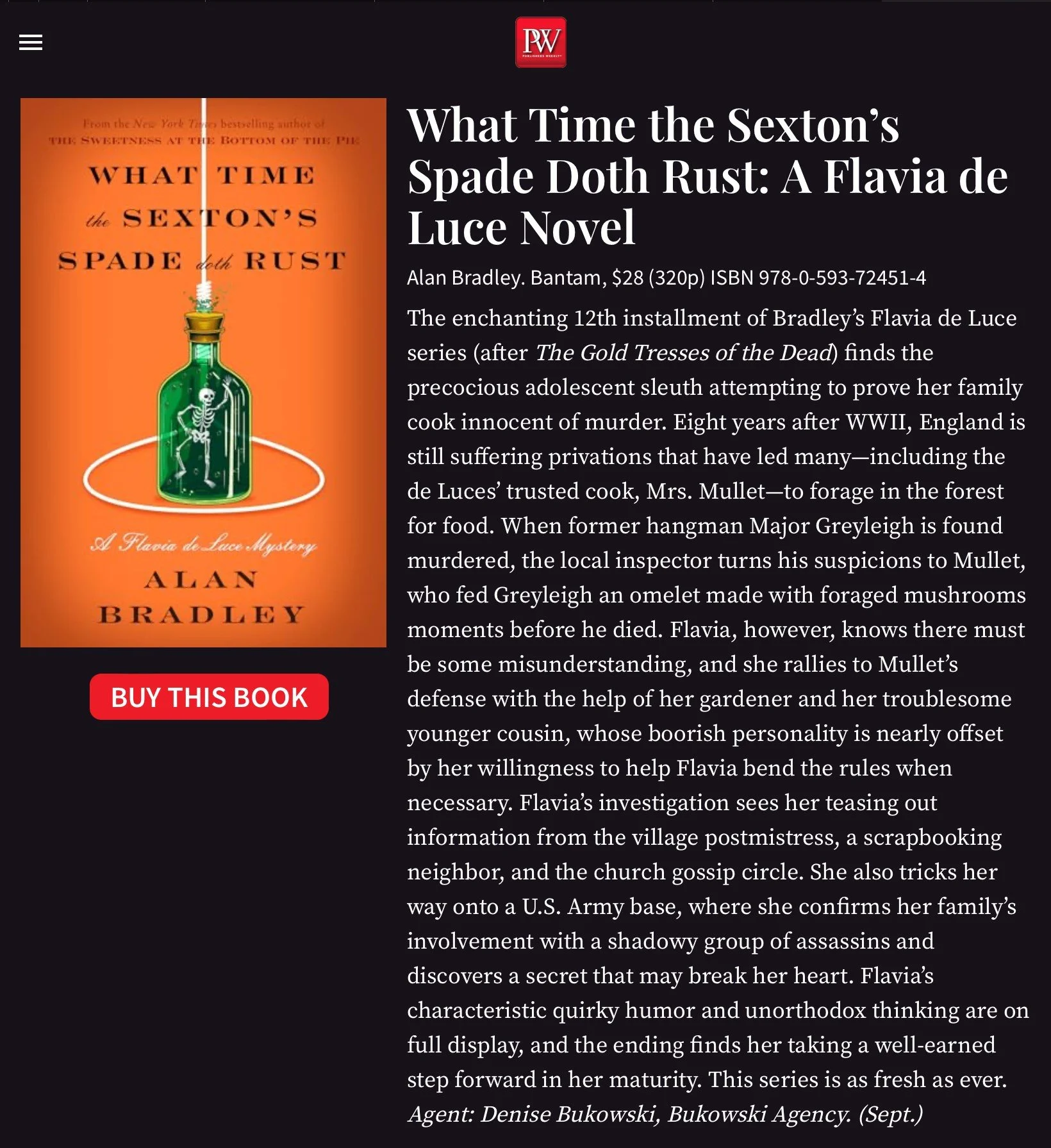 Bradley - What Time the Sexton's Spade Doth Rust — The Bukowski Agency