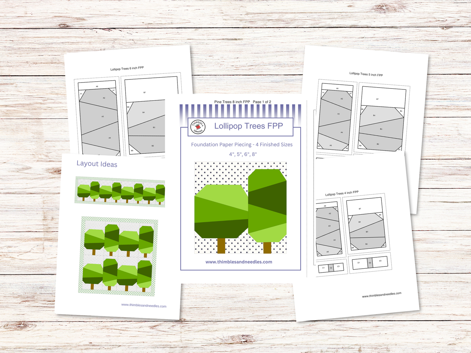 Log Cabin Fpp Pdf Templates — Thimblesandneedles