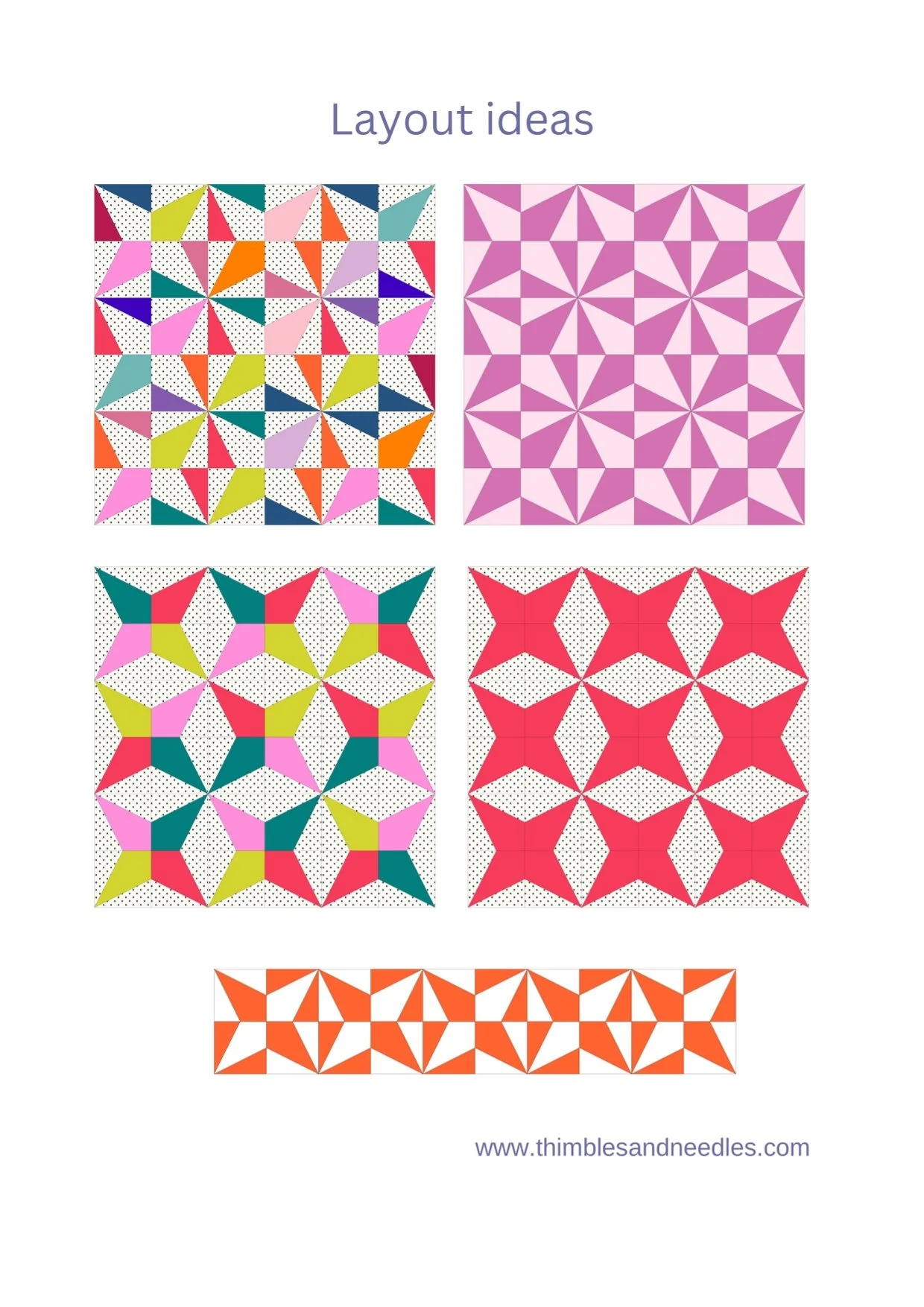 Flying Geese Tree PDF FPP Templates — Thimblesandneedles