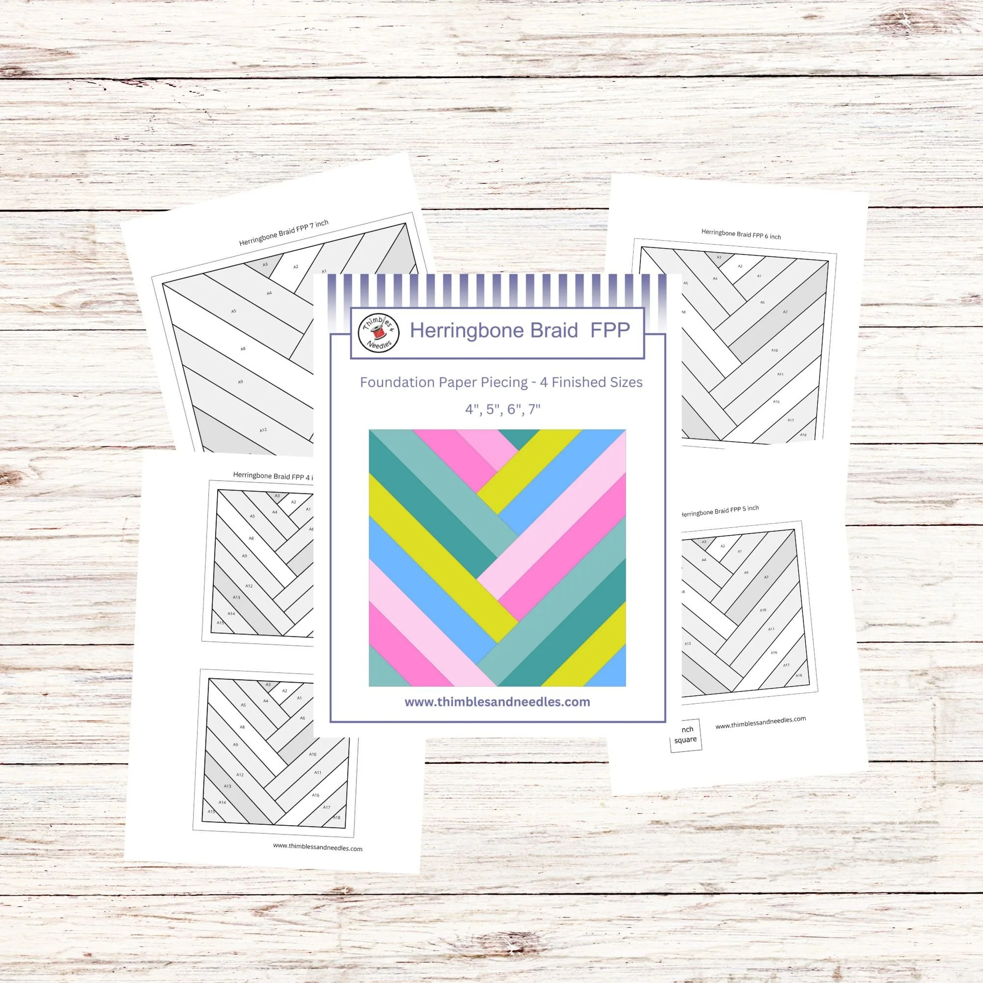 Flying Geese Tree PDF FPP Templates — Thimblesandneedles